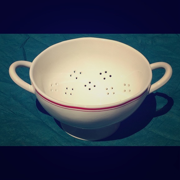 Rae Dunn | Other | Rae Dunn Red Line Colander | Poshmark